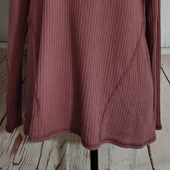 white birch | Sweaters | Mauve Waffle Knit Top | Poshmark